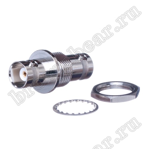 BNC I коннектор гнездо-гнездо на приборный блок, крепление гайка BNC-IB купить в Москве оптом ...